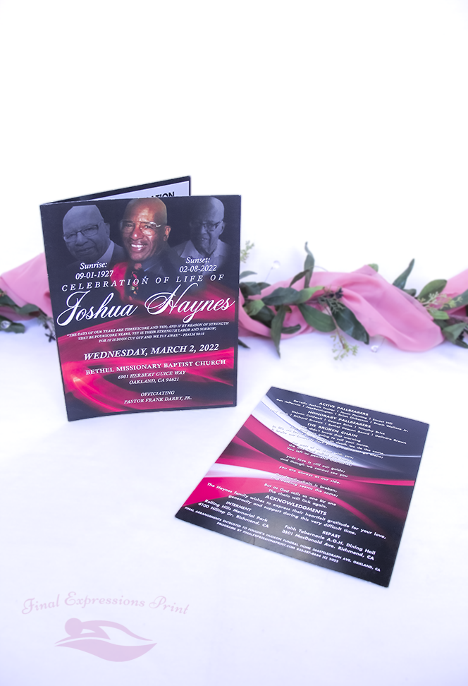 Funeral Memorial Program | Final Expressions Print